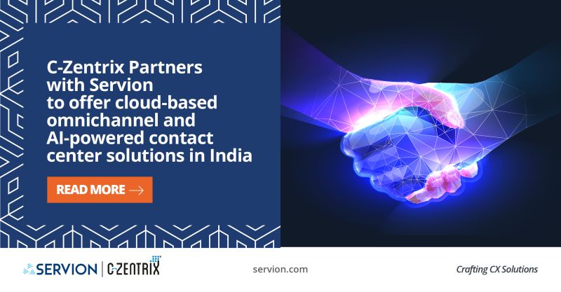 Servion Global Solutions on LinkedIn: C-Zentrix Partners with Servion ... Servion Global Solutions on LinkedIn: C-Zentrix Partners with Servion ...