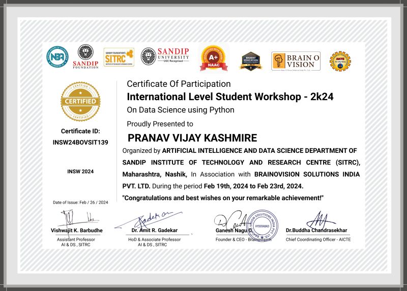 Pranav Kashmire on LinkedIn: #datascience #python #workshop #learning # ... Pranav Kashmire on LinkedIn: #datascience #python #workshop #learning # ...