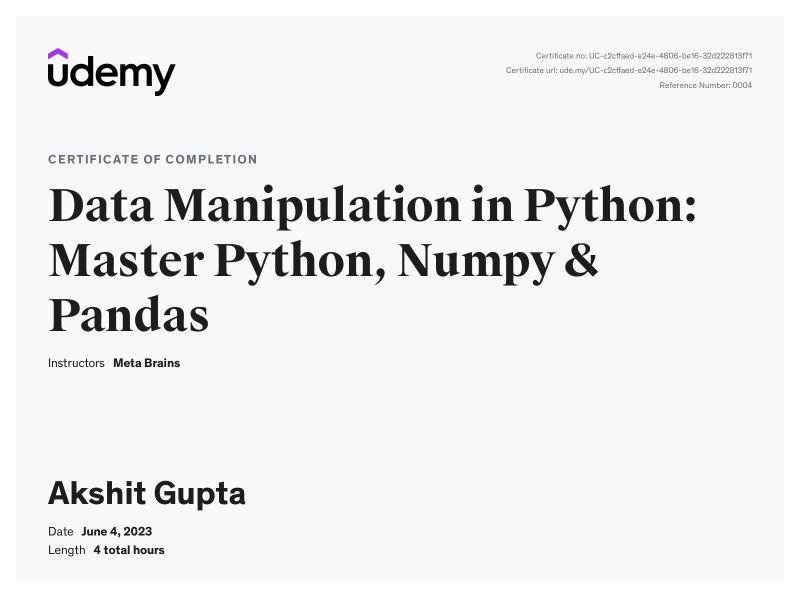 Akshit Gupta on LinkedIn: #pandas #numpy #metabrains #python Akshit Gupta on LinkedIn: #pandas #numpy #metabrains #python