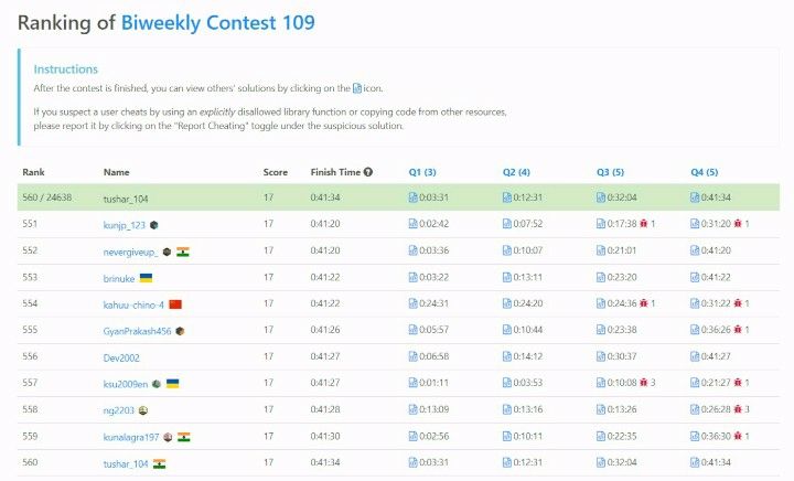 Tushar Kesarwani on LinkedIn: #leetcode #codingcontest # ... Tushar Kesarwani on LinkedIn: #leetcode #codingcontest # ...