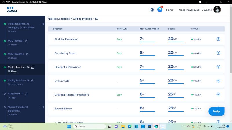 Jayashri Bhosale on LinkedIn: #pythonprogramming #nxtwave Jayashri Bhosale on LinkedIn: #pythonprogramming #nxtwave