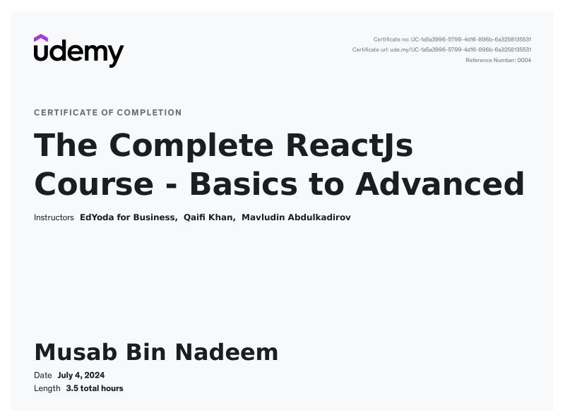 Musab Bin Nadeem on LinkedIn: #reactjs #webdevelopment Musab Bin Nadeem on LinkedIn: #reactjs #webdevelopment