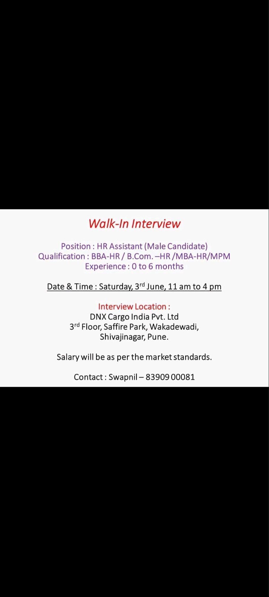 Akshayata Patil on LinkedIn: #hiringimmediately #dnx Akshayata Patil on LinkedIn: #hiringimmediately #dnx