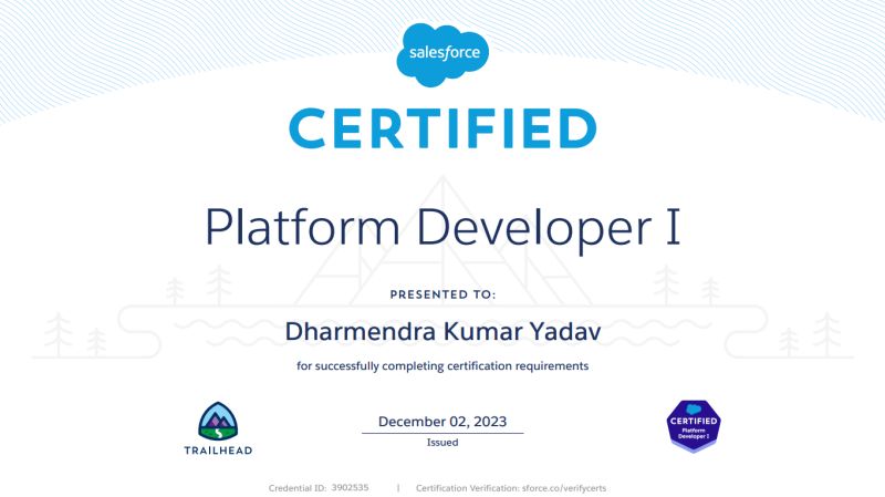 Dharmendra Kumar Yadav on LinkedIn: #salesforce Dharmendra Kumar Yadav on LinkedIn: #salesforce