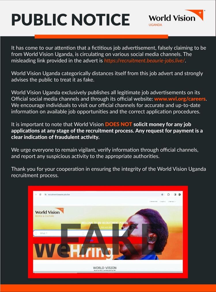 Elie TWAGIRUMUKIZA on LinkedIn: Job seekers need to be wary of fake job ... Elie TWAGIRUMUKIZA on LinkedIn: Job seekers need to be wary of fake job ...