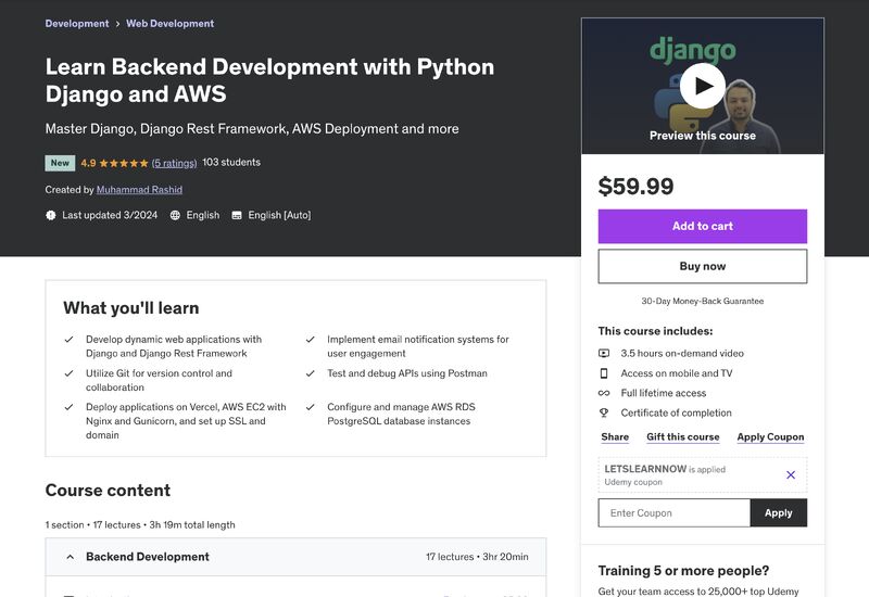 Muhammad Rashid on LinkedIn: #django #python #backend #udemy # ... Muhammad Rashid on LinkedIn: #django #python #backend #udemy # ...