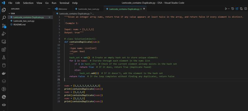 ifeanyi Okoli on LinkedIn: LeetCode 217. Contains Duplicate Solution ... ifeanyi Okoli on LinkedIn: LeetCode 217. Contains Duplicate Solution ...