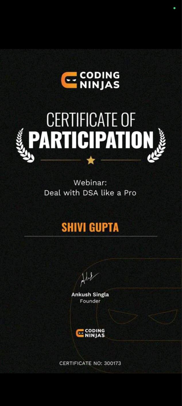SHIVI GUPTA on LinkedIn: #webinar #dsa #datastructures #algorithms # ... SHIVI GUPTA on LinkedIn: #webinar #dsa #datastructures #algorithms # ...