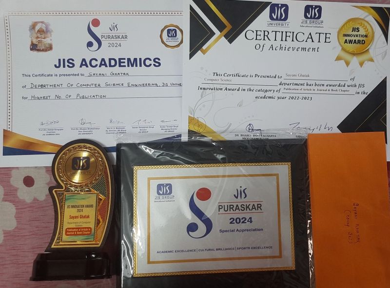 Sayani Ghatak on LinkedIn: #awards #jisu #articles #publication Sayani Ghatak on LinkedIn: #awards #jisu #articles #publication