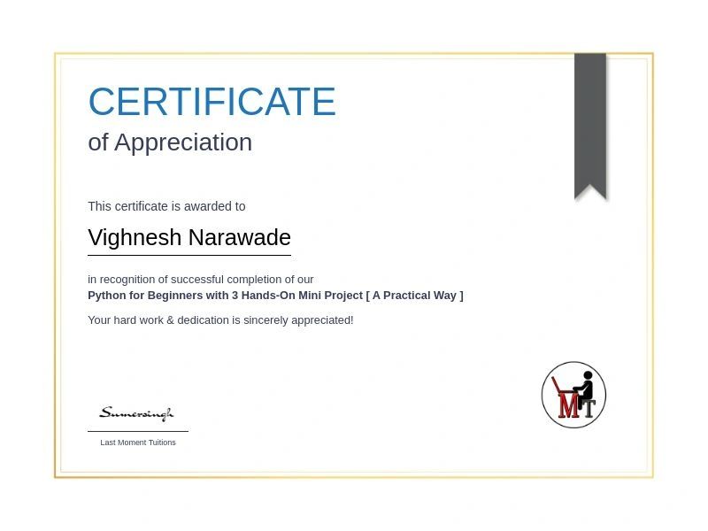 Vighnesh Narawade on LinkedIn: #python Vighnesh Narawade on LinkedIn: #python
