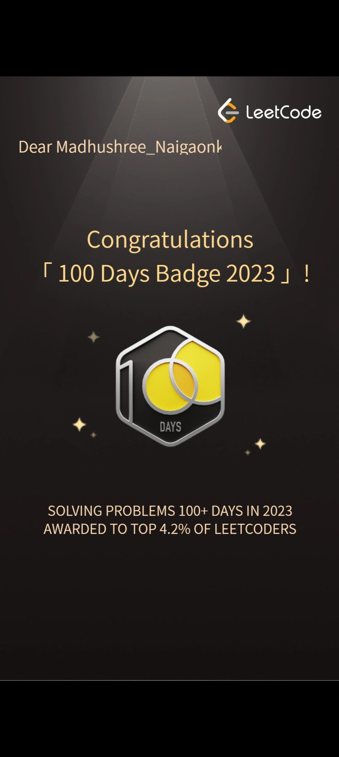 Madhushree Naigaonkar on LinkedIn: #leetcode #codingmilestone # ... Madhushree Naigaonkar on LinkedIn: #leetcode #codingmilestone # ...