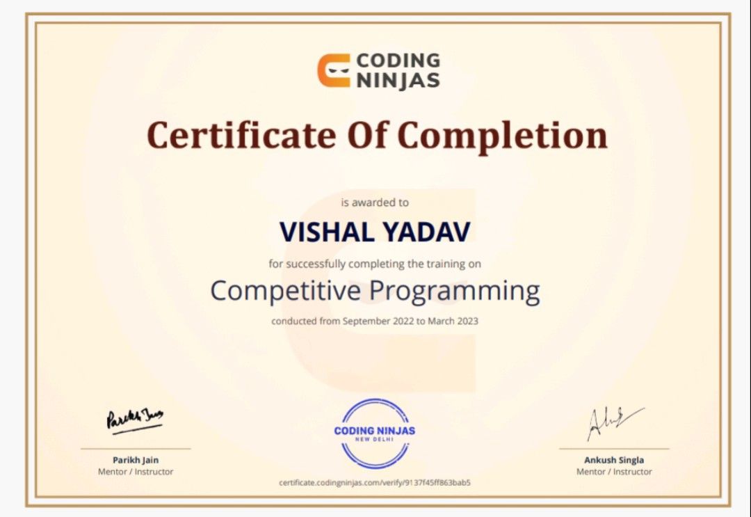 Vishal Yadav on LinkedIn: #competitiveprogramming Vishal Yadav on LinkedIn: #competitiveprogramming