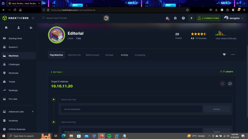 Waleed Amjad on LinkedIn: #htb #ctf #hackthebox #pentesting # ... Waleed Amjad on LinkedIn: #htb #ctf #hackthebox #pentesting # ...