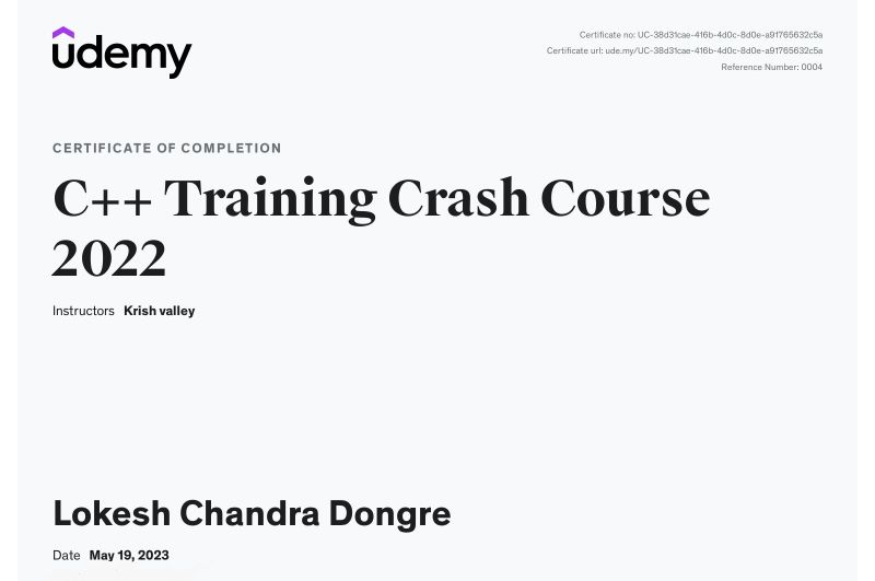 Lokesh Chandra Dongre on LinkedIn: #cplusplus #programming #training # ... Lokesh Chandra Dongre on LinkedIn: #cplusplus #programming #training # ...