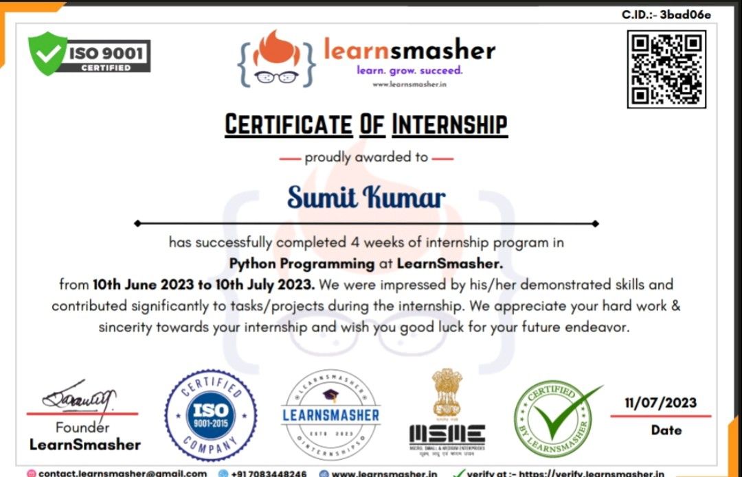 Sumit Kumar Prajapati on LinkedIn: #python Sumit Kumar Prajapati on LinkedIn: #python