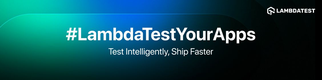Shahzeb Hoda on LinkedIn: #lambdatestyourapps Shahzeb Hoda on LinkedIn: #lambdatestyourapps