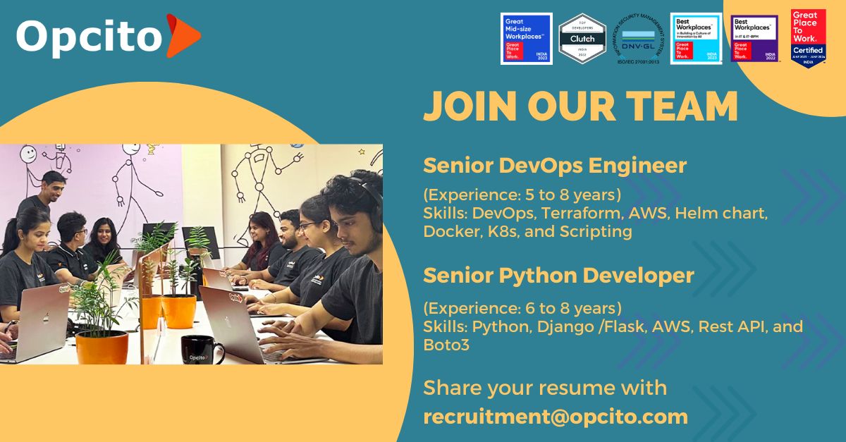 Opcito Technologies posted on LinkedIn Opcito Technologies posted on LinkedIn