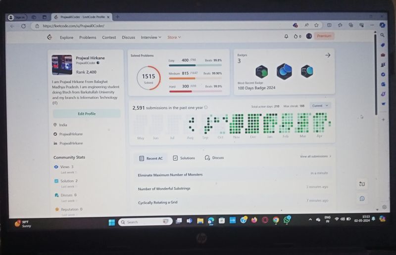 Prajwal Hirkane on LinkedIn: #365daychallenge #leetcode #dailycoding # ... Prajwal Hirkane on LinkedIn: #365daychallenge #leetcode #dailycoding # ...
