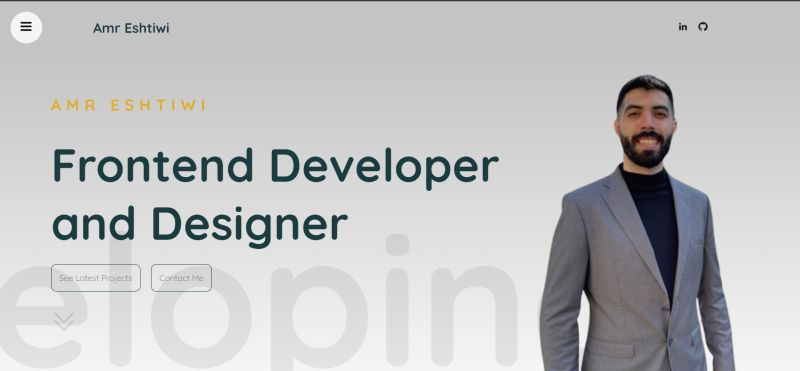 Amr Eshtiwi on LinkedIn: #webdev #react #vite #scss #framermotion # ... Amr Eshtiwi on LinkedIn: #webdev #react #vite #scss #framermotion # ...