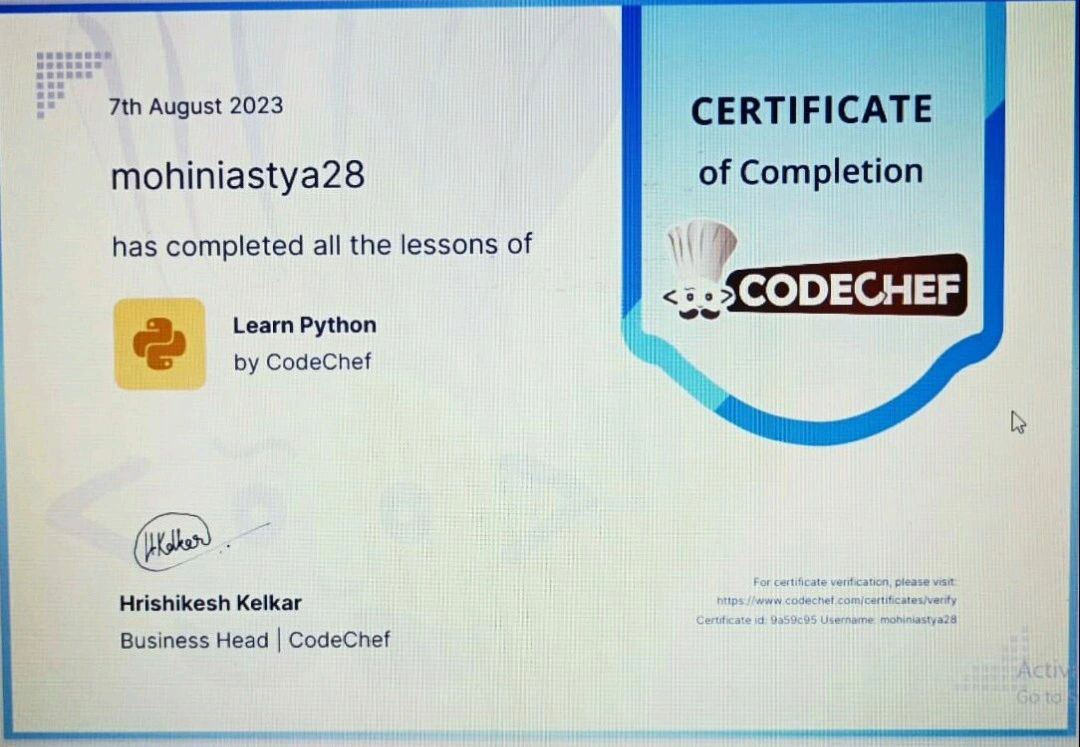 Mohini Astya on LinkedIn: I 'm happy to share that I have obtained a ... Mohini Astya on LinkedIn: I 'm happy to share that I have obtained a ...