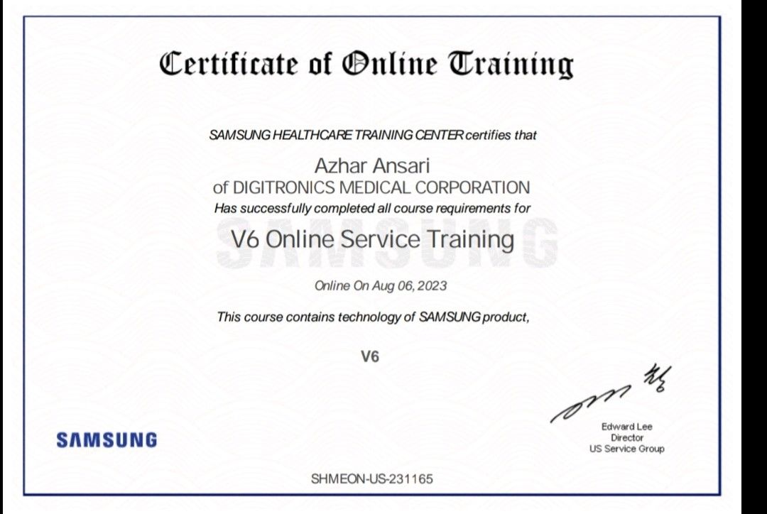 Asroddin Ansari on LinkedIn: Successfully Completed Samsung V6 ... Asroddin Ansari on LinkedIn: Successfully Completed Samsung V6 ...