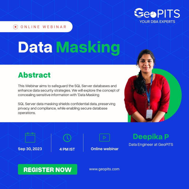 GeoPITS on LinkedIn: #geopits #webinar #mssql #sqlserver #datamasking # ... GeoPITS on LinkedIn: #geopits #webinar #mssql #sqlserver #datamasking # ...