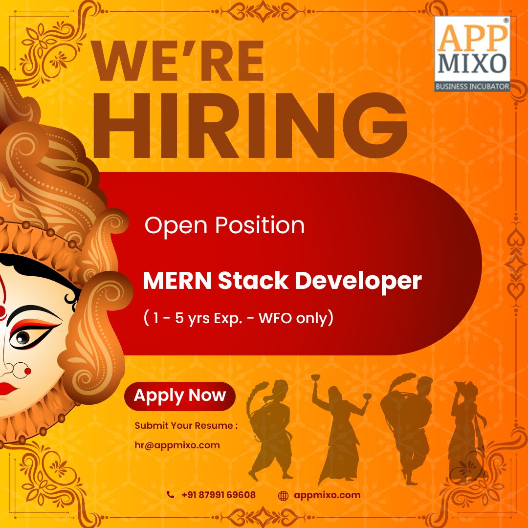AppMixo® on LinkedIn: 🚀 AppMixo® is Hiring MERN Stack Developers! 🚀 ... AppMixo® on LinkedIn: 🚀 AppMixo® is Hiring MERN Stack Developers! 🚀 ...