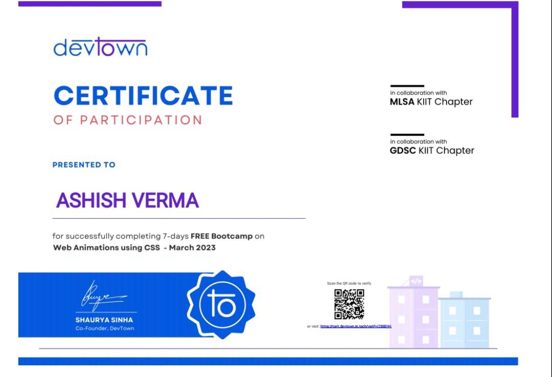Ashish Verma on LinkedIn: #devtown #webdevelopment #css #cssanimation # ... Ashish Verma on LinkedIn: #devtown #webdevelopment #css #cssanimation # ...