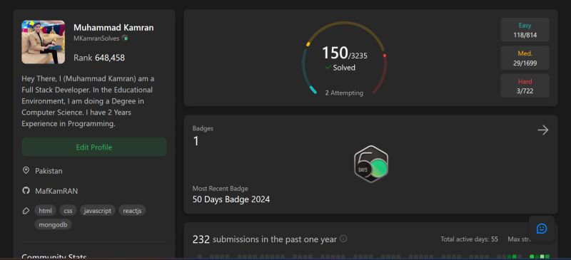 Muhammad Kamran Tariq on LinkedIn: #leetcode #codingjourney # ... Muhammad Kamran Tariq on LinkedIn: #leetcode #codingjourney # ...