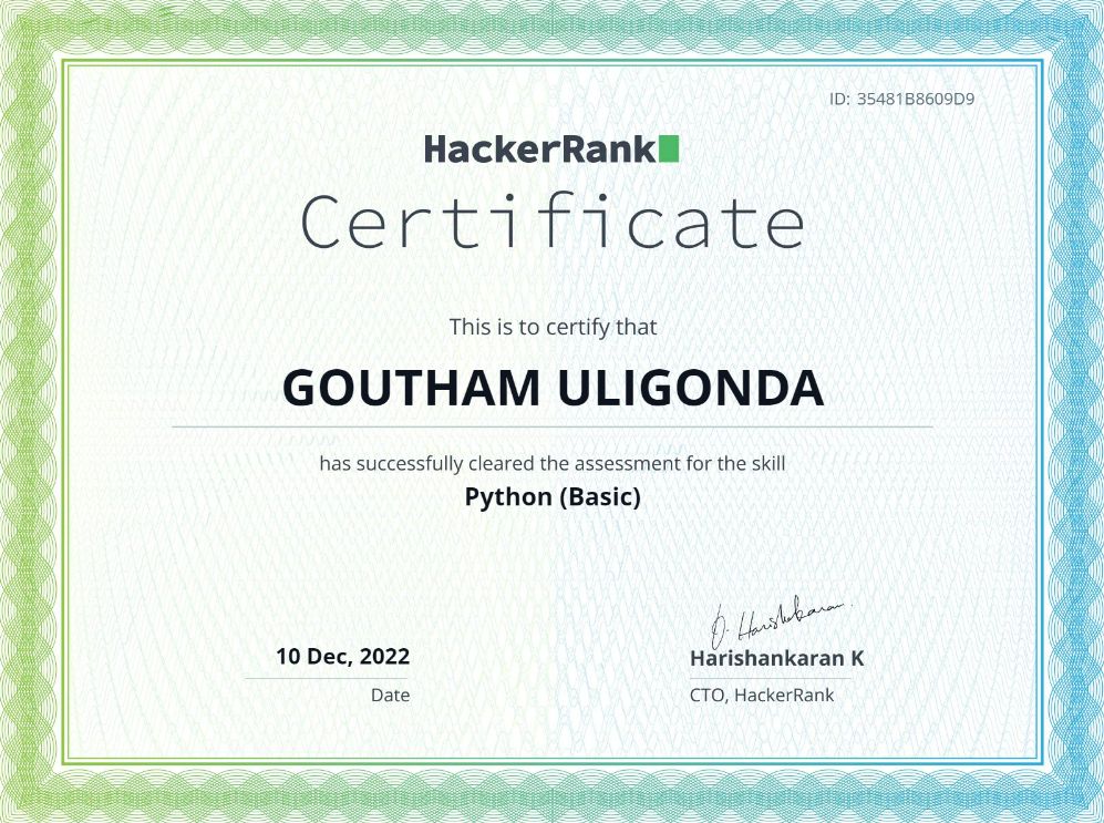 GOUTHAM ULIGONDA on LinkedIn: #pythonprogramming GOUTHAM ULIGONDA on LinkedIn: #pythonprogramming