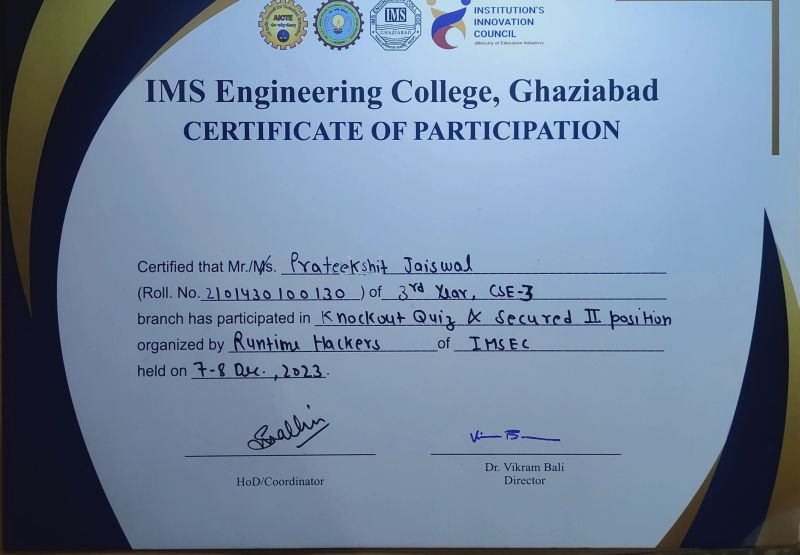 Prateekshit Jaiswal on LinkedIn: #2ndposition #dsa #algorithms # ... Prateekshit Jaiswal on LinkedIn: #2ndposition #dsa #algorithms # ...