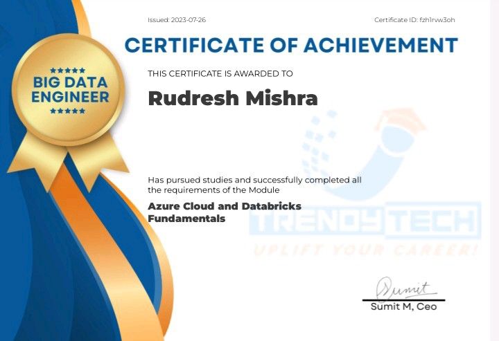 Rudresh Mishra on LinkedIn: I’m happy to share that I’ve obtained a new ... Rudresh Mishra on LinkedIn: I’m happy to share that I’ve obtained a new ...