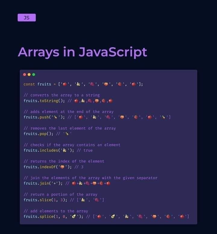 Saeqa Sultani on LinkedIn: #javascript #arrays #object #methods Saeqa Sultani on LinkedIn: #javascript #arrays #object #methods