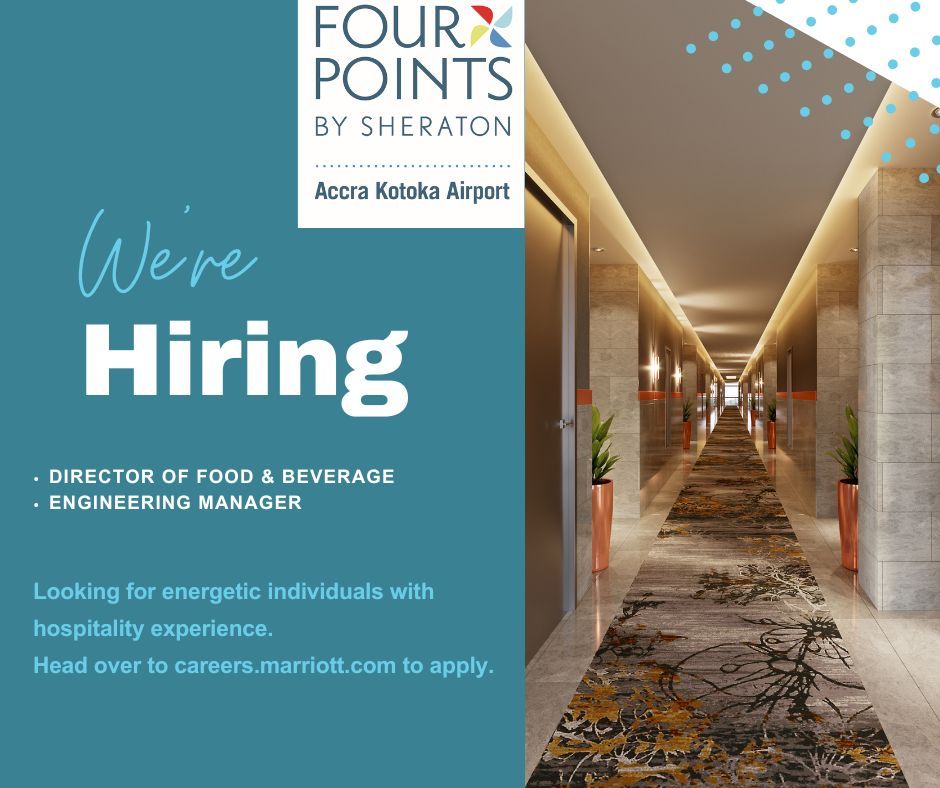 Four Points by Sheraton Accra Kotoka Airport on LinkedIn: We are Hiring!!!! Four Points by Sheraton Accra Kotoka Airport on LinkedIn: We are Hiring!!!!