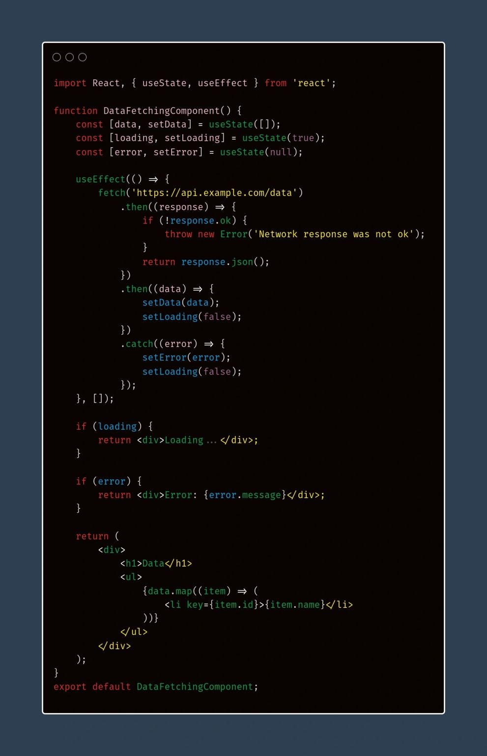 Rohit Jiwade on LinkedIn: 🌐 Fetching Data with useEffect in React Today ... Rohit Jiwade on LinkedIn: 🌐 Fetching Data with useEffect in React Today ...
