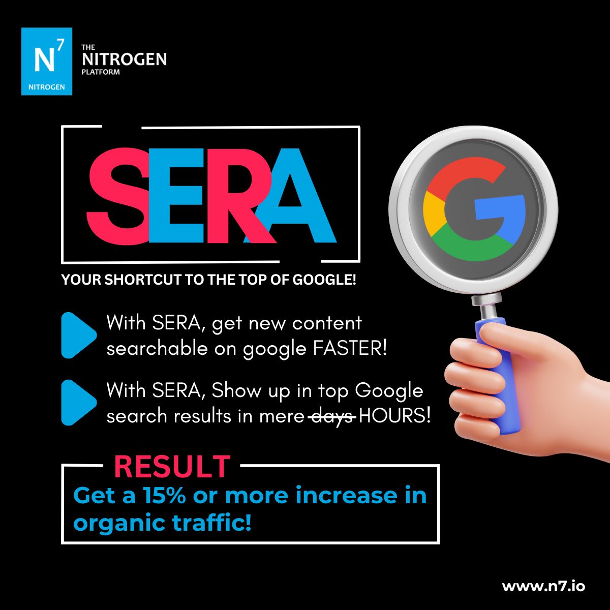 Want to dominate Google search with SERA? Book a demo today! | N7 - The ... Want to dominate Google search with SERA? Book a demo today! | N7 - The ...