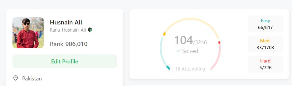 Husnain Ali on LinkedIn: 🎉 Milestone Achieved: 100+ Problems Solved on ... Husnain Ali on LinkedIn: 🎉 Milestone Achieved: 100+ Problems Solved on ...