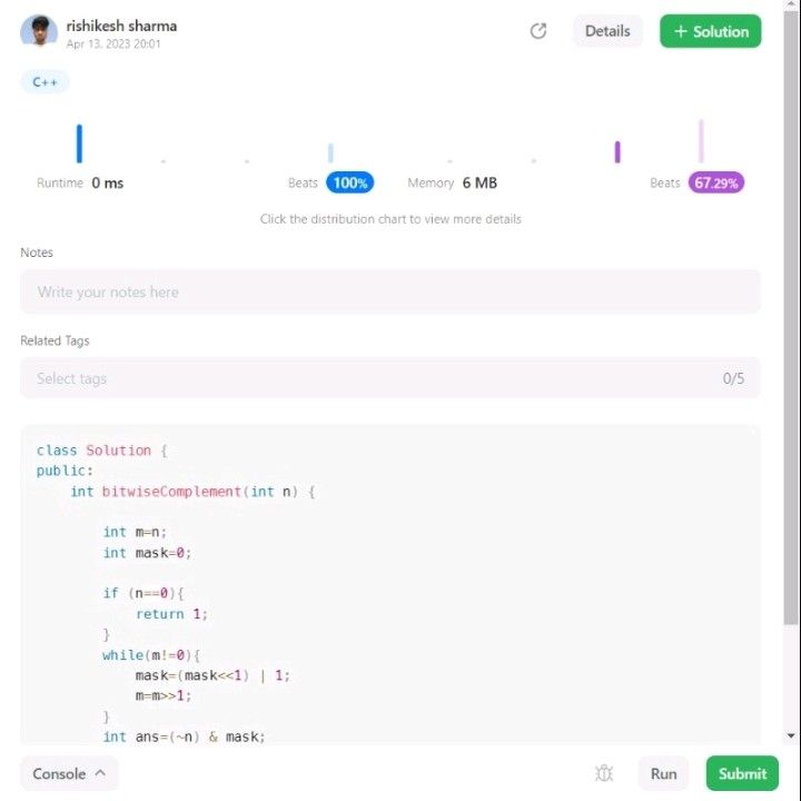 Rishikesh Sharma on LinkedIn: #dsa #cplusplus #leetcode #learningjourney Rishikesh Sharma on LinkedIn: #dsa #cplusplus #leetcode #learningjourney