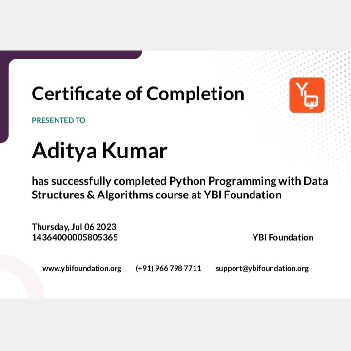 Aditya Kumar on LinkedIn: #pythonprogramming # ... Aditya Kumar on LinkedIn: #pythonprogramming # ...