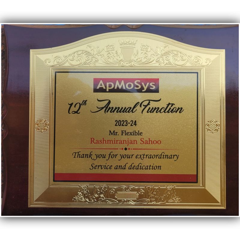 RASHMIRANJAN SAHOO on LinkedIn: #teamwork #mrflexibleaward #thankful RASHMIRANJAN SAHOO on LinkedIn: #teamwork #mrflexibleaward #thankful