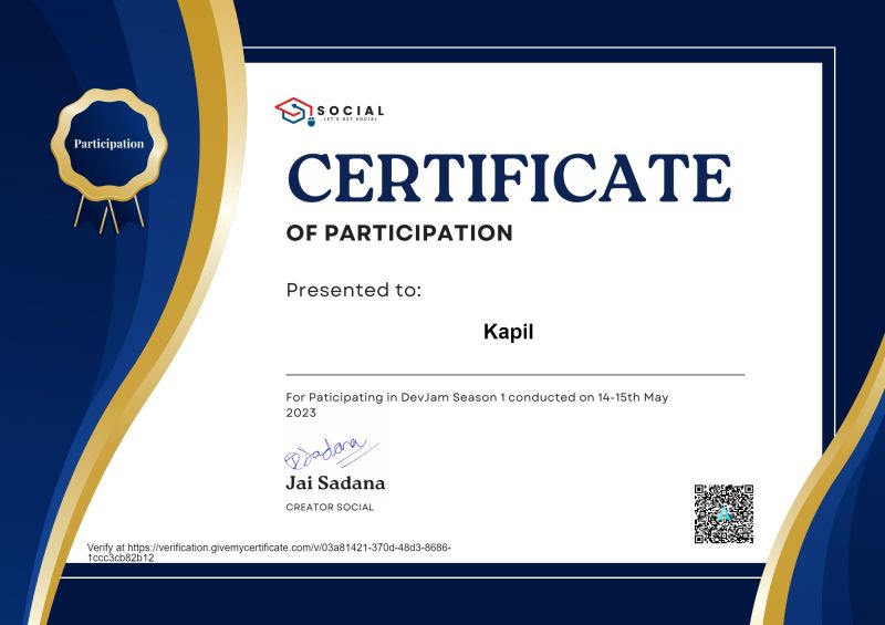Kapil . on LinkedIn: #devjamhackathon #webdevelopment #reactjs # ... Kapil . on LinkedIn: #devjamhackathon #webdevelopment #reactjs # ...
