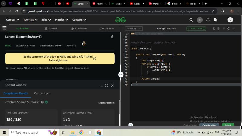 gaurav kumar on LinkedIn: #leetcode #geeksforgeeks gaurav kumar on LinkedIn: #leetcode #geeksforgeeks