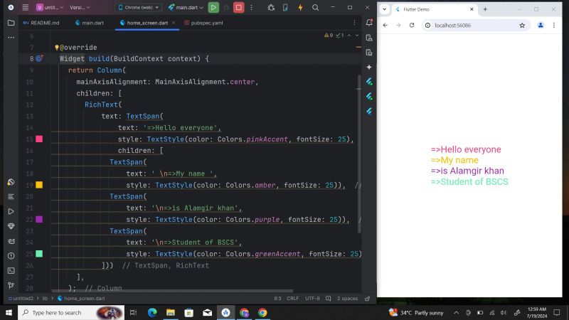 Alamgir Khan on LinkedIn: #richtext #widget #flutter #projects Alamgir Khan on LinkedIn: #richtext #widget #flutter #projects