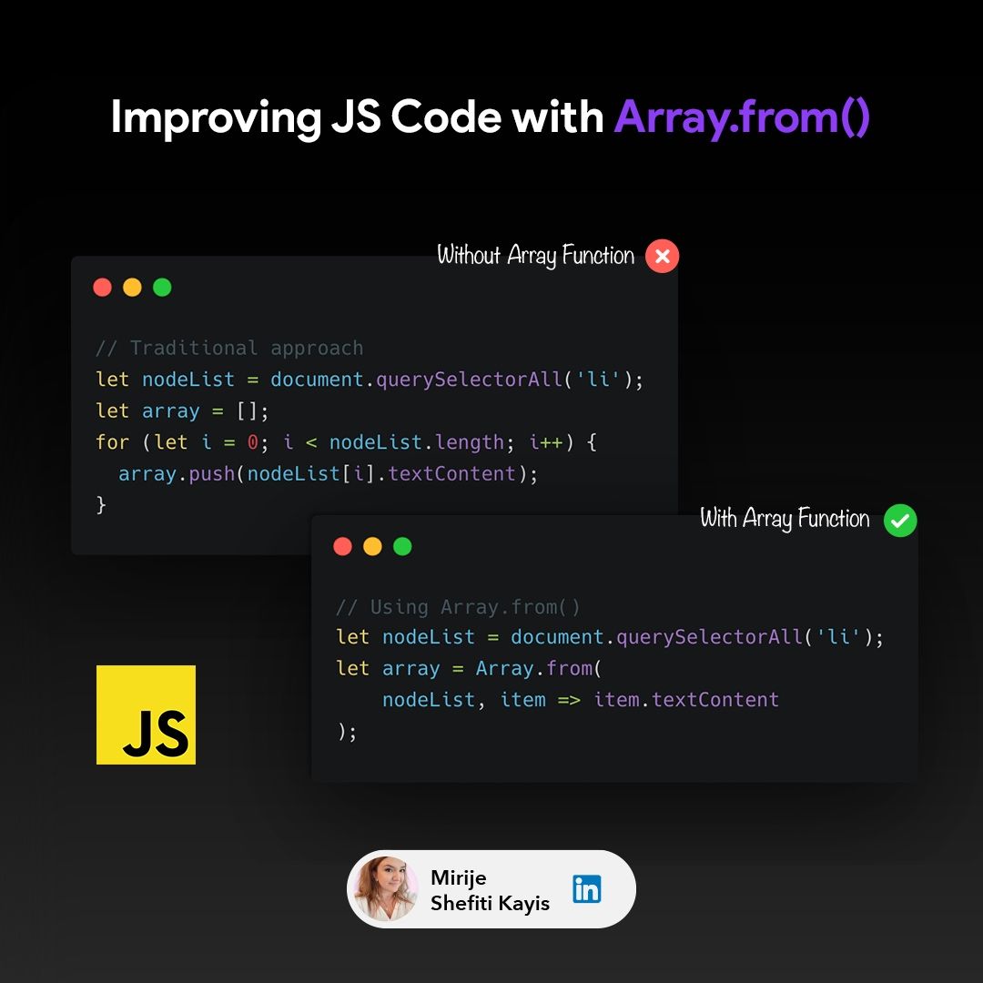 Mirije Shefiti Kayis on LinkedIn: #javascript #webdevelopment #coding # ... Mirije Shefiti Kayis on LinkedIn: #javascript #webdevelopment #coding # ...