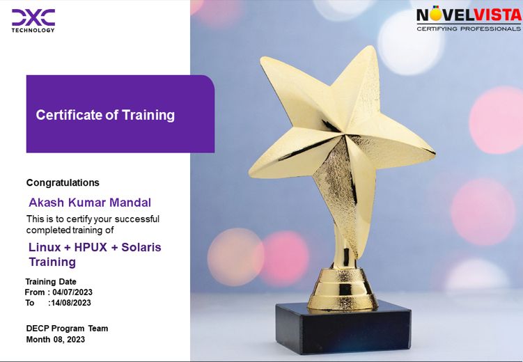 Akash Kumar Mandal on LinkedIn: #linux #hpux #solaris #ittraining # ... Akash Kumar Mandal on LinkedIn: #linux #hpux #solaris #ittraining # ...