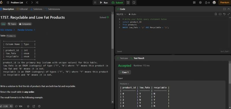 Raunit Kumar on LinkedIn: #leetcode #sql #problemsolved #problemsolving Raunit Kumar on LinkedIn: #leetcode #sql #problemsolved #problemsolving
