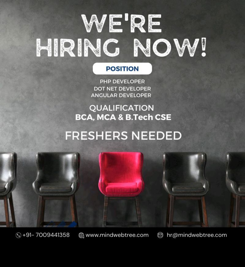 Pratapsinh Thorat on LinkedIn: #mindwebtree #hiring #freshers #career # ... Pratapsinh Thorat on LinkedIn: #mindwebtree #hiring #freshers #career # ...