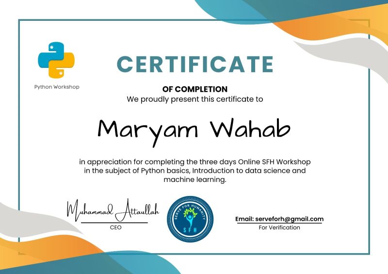 Maryam Wahab on LinkedIn: #programming #python Maryam Wahab on LinkedIn: #programming #python