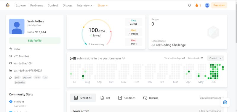 Yash Jadhav on LinkedIn: #codingjourney #leetcode #programming #java # ... Yash Jadhav on LinkedIn: #codingjourney #leetcode #programming #java # ...