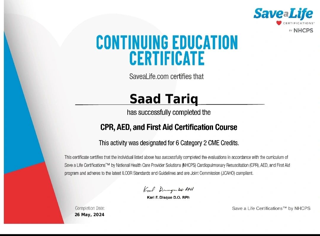 Saad Bajwa on LinkedIn: #savealife Saad Bajwa on LinkedIn: #savealife